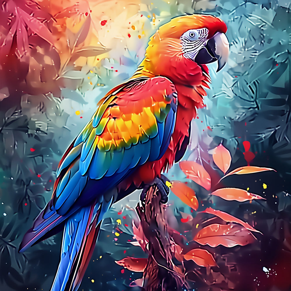Paint by Numbers Colorful Parrot – Happyforart.com