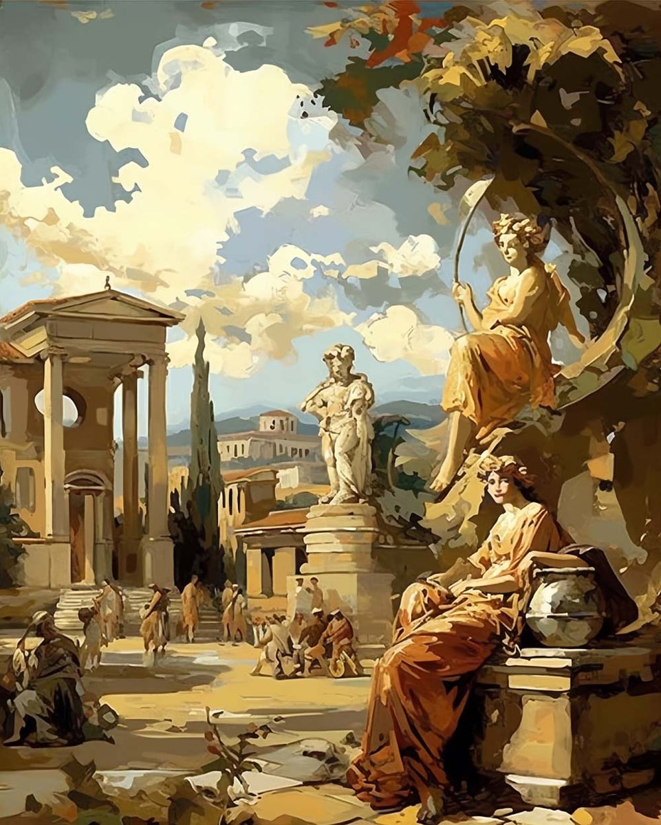 Statues Paint by Numbers – Happyforart.com